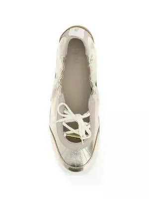 Chloé Metallic-effect Ballet Flats