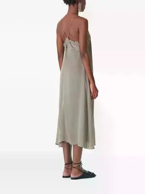 IRO PARIS Bailar" Lace-trim Slip Midi Dress
