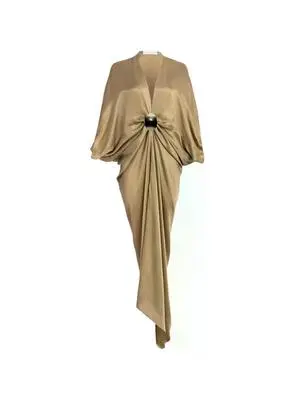 Silvia Tcherassi Fiore Draped Maxi Dress