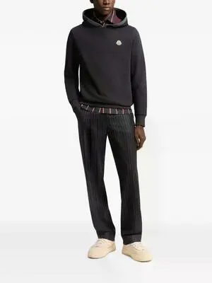 Moncler Logo Patch Hoodie - Blue