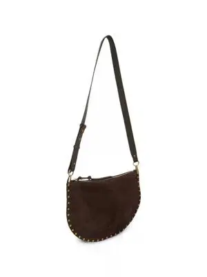 Isabel Marant Étoile Oskan Stud-embellished Shoulder Bag - Brown