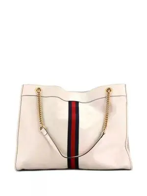 Gucci Rajah Chain Leather Large Tote Bag