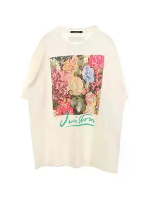 LOUIS VUITTON Flower-print Cotton T-shirt