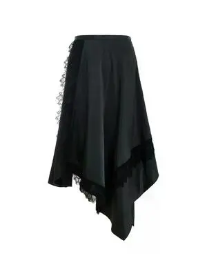 3.1 Phillip Lim Handkerchief Hem Midi Skirt - Black