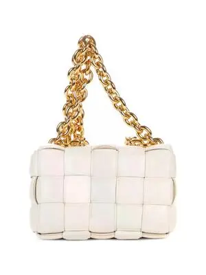 Bottega Veneta Padded Cassette Chain Cross Body Bag - Neutrals