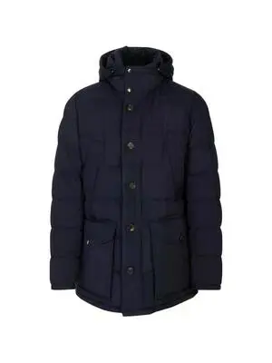 Kiton Quilted Hooded Jacket