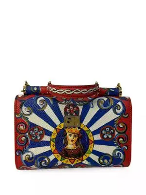 Dolce & Gabbana Leather Sicily Von Bag Clutch Bag