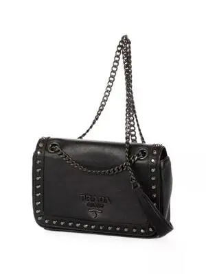 Prada Studded Flap Cross Body Bag