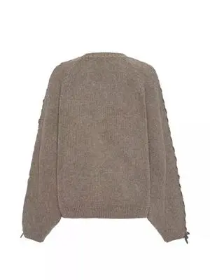 ROTATE BY BIRGER CHRISTENSEN Lace-up Detail Sweater