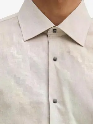 Karl Lagerfeld Logo-plaque Long-sleeve Shirt
