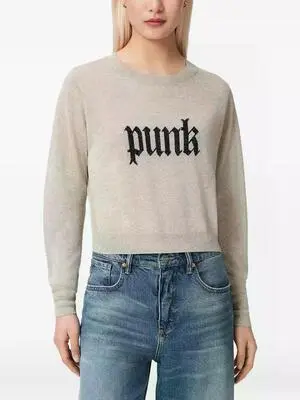 ALLSAINTS Deetz Knitted Motif Sweater - Neutrals