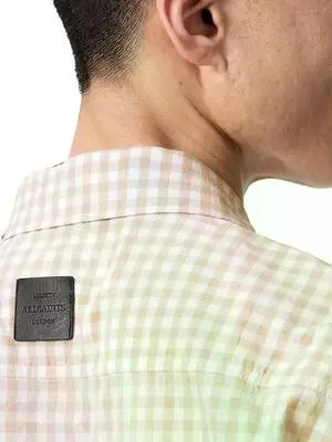 ALLSAINTS Rockland Gingham-check Short-sleeve Shirt
