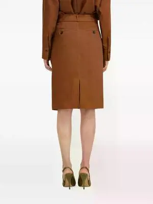 FERRAGAMO Virgin Wool Midi Skirt