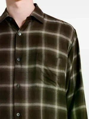 SSSTEIN Check-pattern Oversized Shirt