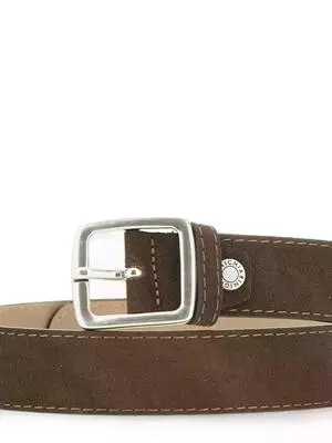GIANNI CHIARINI Suede Contrast-stitch Belt