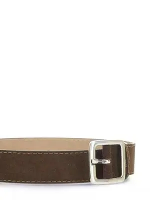 GIANNI CHIARINI Suede Contrast-stitch Belt