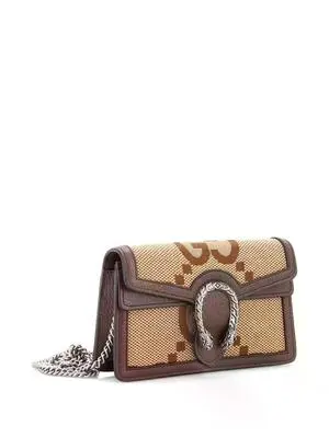 Gucci Dionysus Jumbo Gg Canvas Super Mini Crossbody Bag - Brown