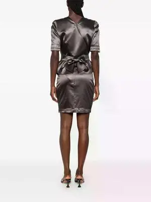 Thierry Mugler Peplum Hem Square Neck Jacket And Skirt Set