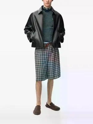 Loewe Lambskin Leather Zip-up Jacket