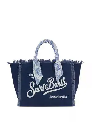 MC2 SAINT BARTH Logo-print Tote Bag - Blue
