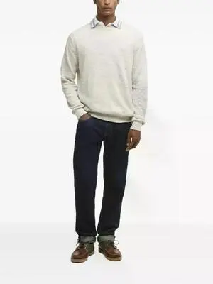 Barbour Flaxby Marl-effect Crew Neck Sweater