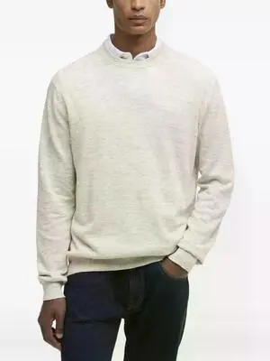 Barbour Flaxby Marl-effect Crew Neck Sweater