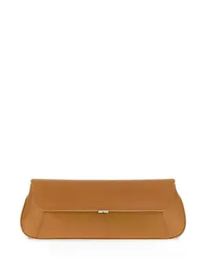 Amina Muaddi Ami Logo-plaque Clutch Bag