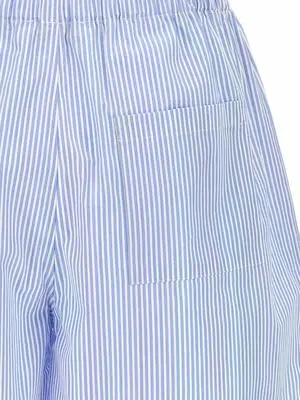 SPORTY & RICH Striped Cotton Shorts