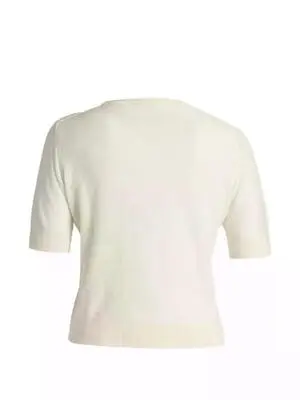 Erdem Embroidered Short-sleeve Sweater