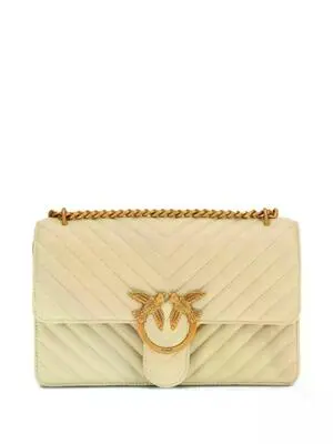 Pinko Charming Bird Embellishment Shoulder Bag - Neutrals