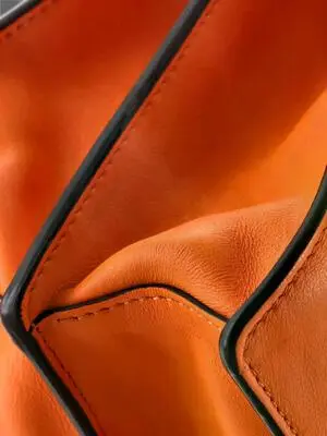 Fendi Kan I Laser Cut Leather Small Shoulder Bag
