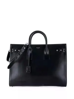 Saint Laurent Sac De Jour Souple Leather Large Satchel - Black