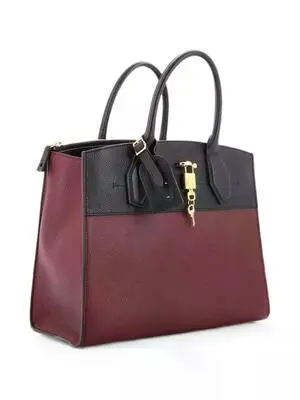 LOUIS VUITTON City Steamer Handbag Mm Leather Tote Bag - Black