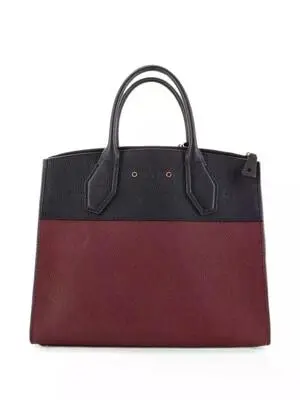 LOUIS VUITTON City Steamer Handbag Mm Leather Tote Bag - Black