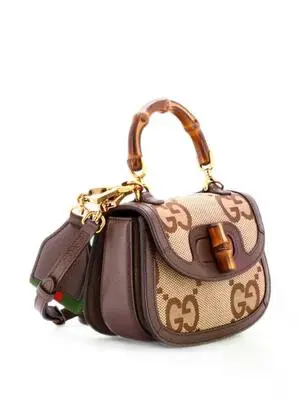 Gucci Jumbo Gg Canvas Mini Crossbody Bag - Brown