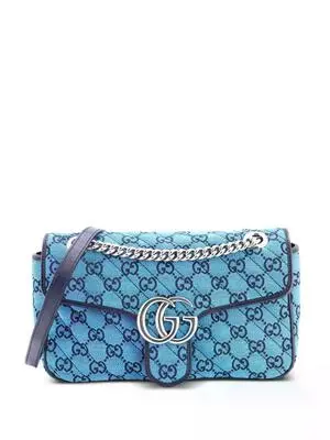 Gucci Gg Marmont Shoulder Bag - Blue