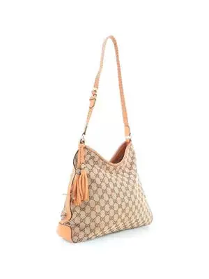 Gucci Marrakech Gg Canvas Medium Hobo Bag