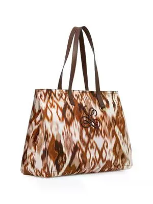 Luisa Spagnoli Monogram-plaque Tote Bag