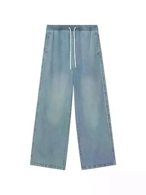 B+AB Drawstring Side-stripe Jeans - Blue