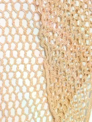 Patrizia Pepe Crochet-knit Pareo Scarf - Neutrals