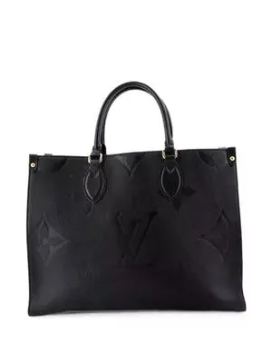LOUIS VUITTON Monogram Empreinte Giant Onthego Mm Tote Bag - Black