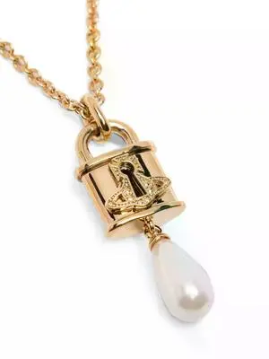 VIVIENNE WESTWOOD Celestia Orb Padlock Necklace