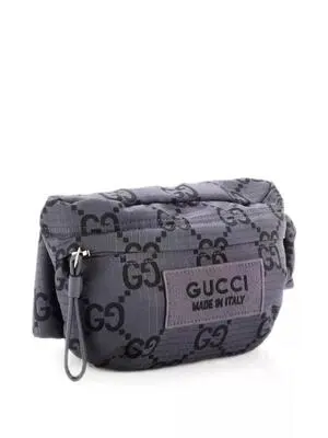 Gucci Ripstop Gg Nylon And Leather Belt Bag
