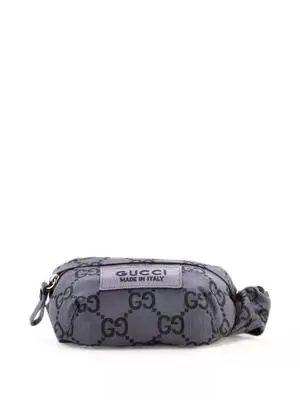 Gucci Ripstop Gg Nylon And Leather Belt Bag