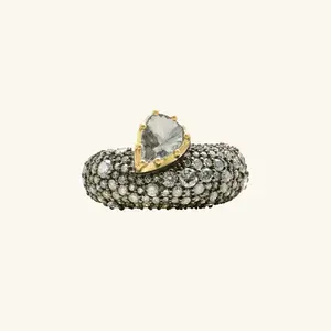 Duniya Tara Pear Dome Ring
