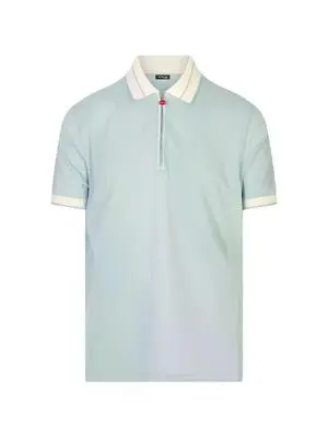 Kiton Zip-fastening Polo Shirt - Blue