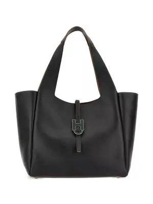 Hogan Trend Shopping Bag In Exposed-grained Leather