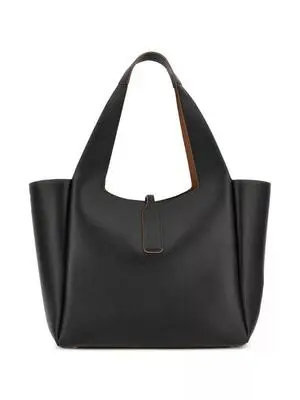 Hogan Trend Shopping Bag In Exposed-grained Leather