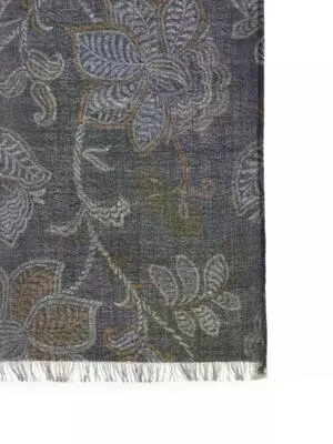 AL DUCA D’AOSTA 1902 Floral-print Scarf - Grey