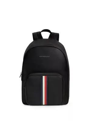 Tommy Hilfiger Global Stripe Zip-around Backpack - Black